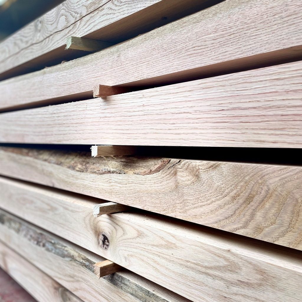 Rustic Green Oak Sleepers - 200mm x 100mm | Coltman Bros Timber Merchants